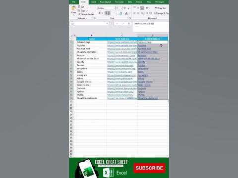 How to Simplify Long Website Links with =HYPERLINK()! | #exceltutorial #shorts #viral #trending ...
