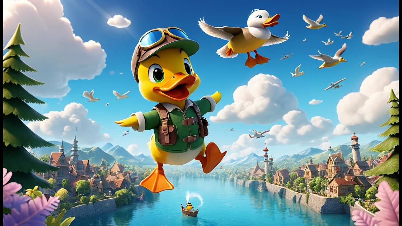 Ducky Flappy Wings Go Flap Flap Flap | Cute Duck Nursery Rhyme | Fun ...