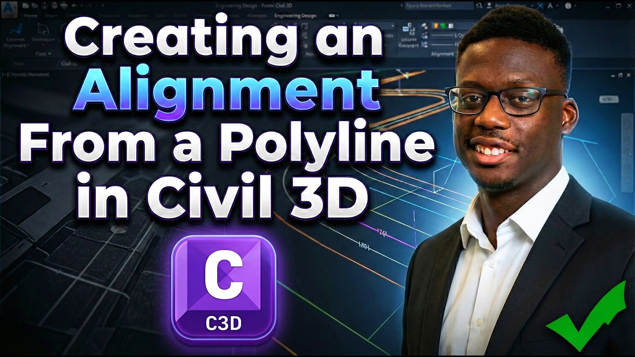 Getting Started With Polyline Alignments in Civil 3D - YouTube