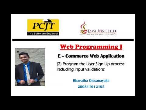 Task 2 | eShop | Web Programming 1 | Java Institute - YouTube