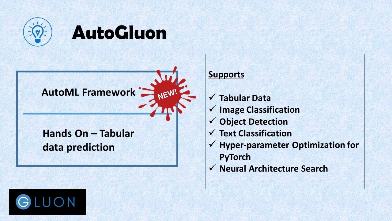 Automl Using Autogluon Youtube