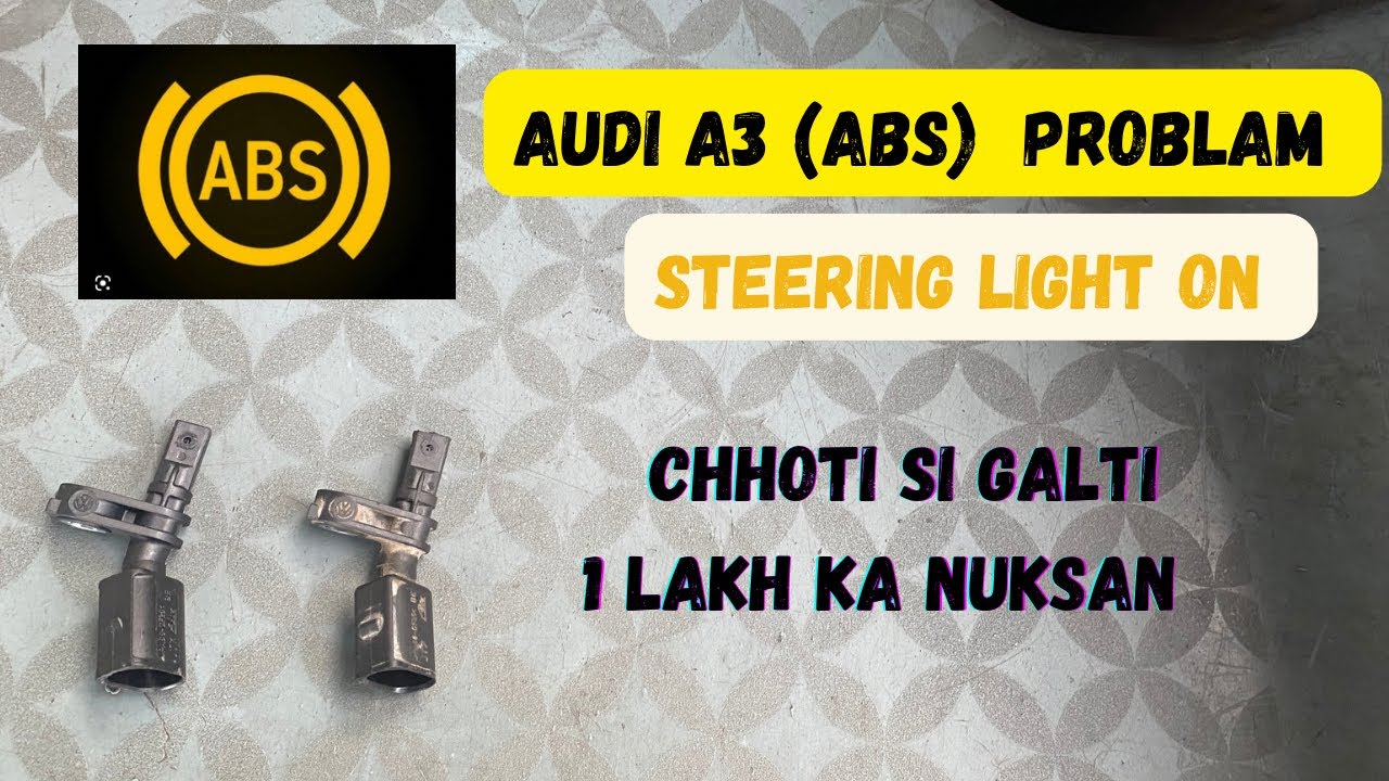 Audi A3 8P ABS.ESP And steering Assist lights on multiple fault finding ...