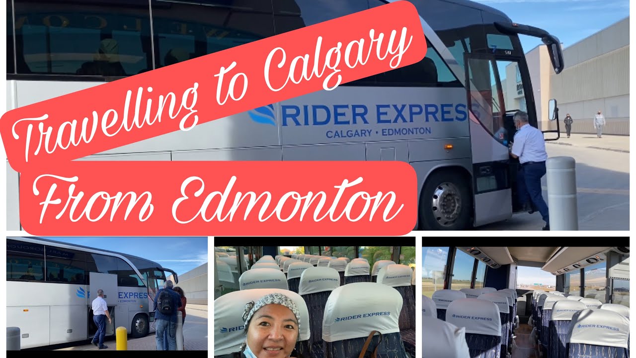 Travelling to Calgary From Edmonton Via Rider Express - YouTube