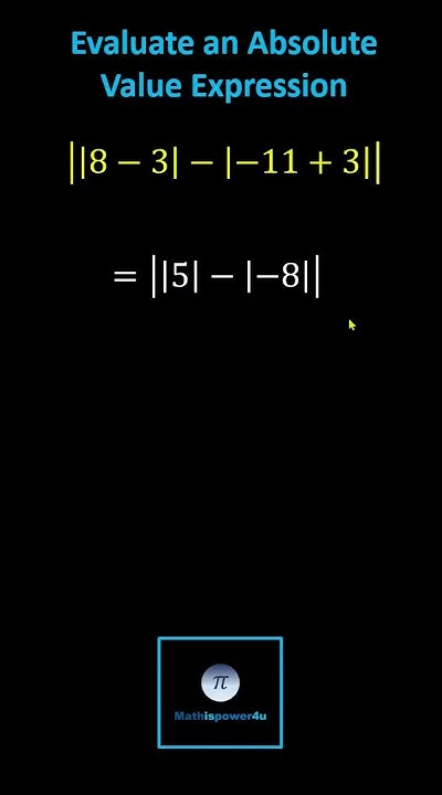 Absolute Value Expression Challenge - YouTube