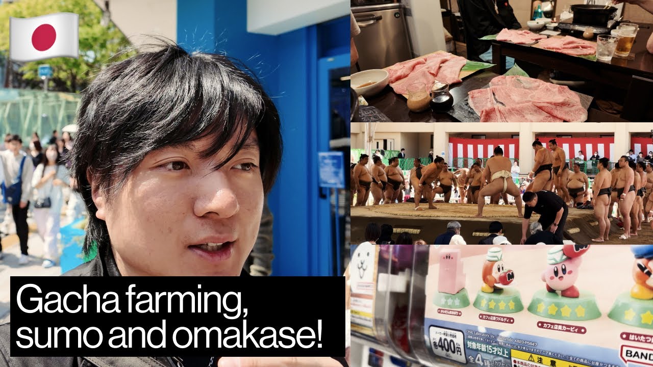 Omakase, Harajuku gacha, sumo wrestling and more! [JAPAN VLOGS pt. 3] - YouTube