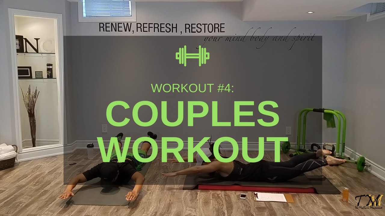 Couples workout routine - at home workout #4 - YouTube