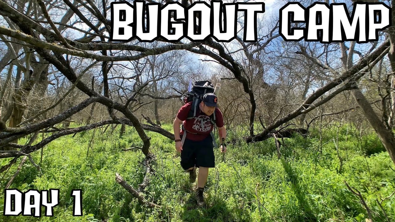 Into the Wild 5 Days Alone at Bugout Camp - Day 1 - Overnight Adventure ...