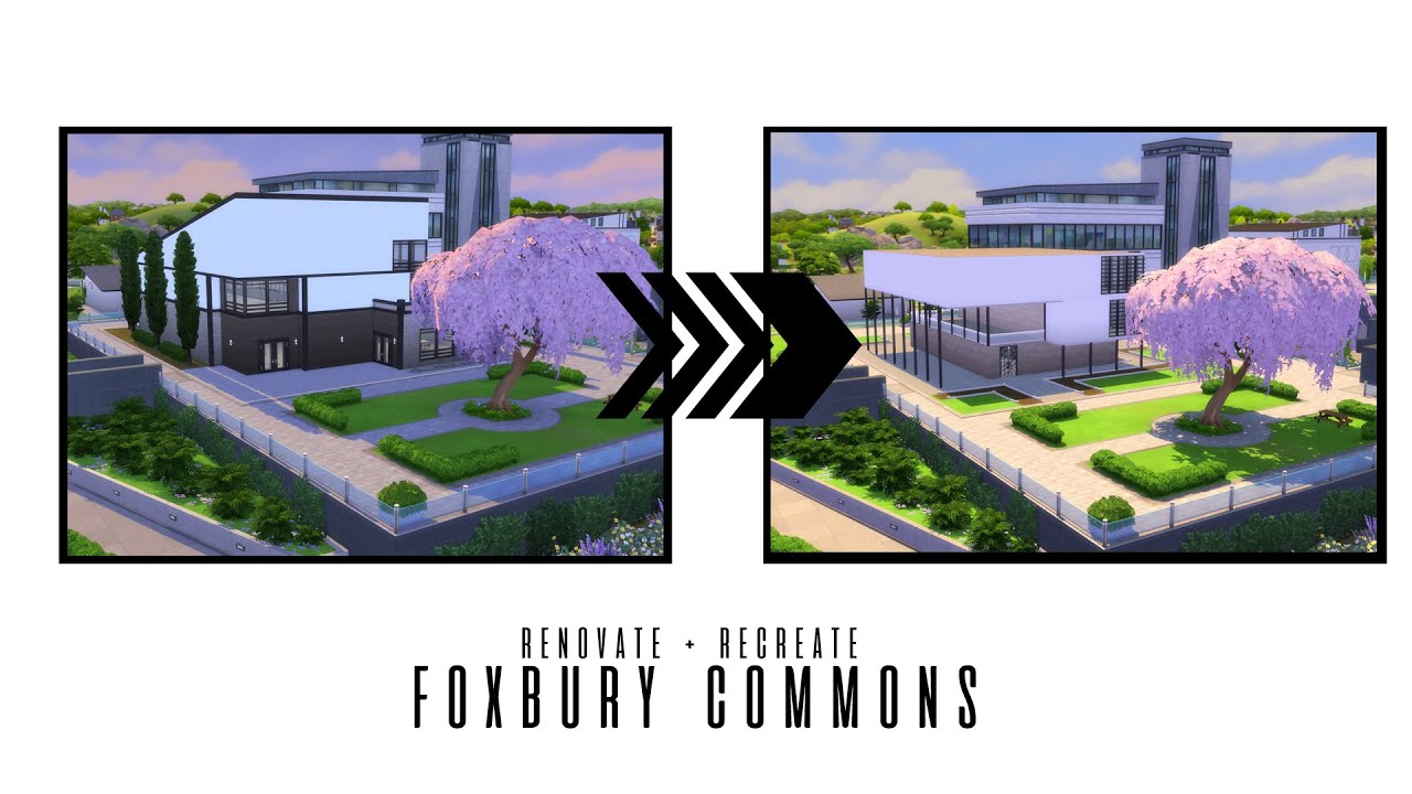 Foxbury Commons - Part 2 | Sims 4 Speed Build - YouTube