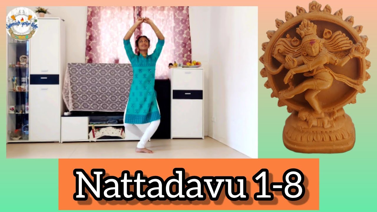 Bharathanatyam basics | Nattadavu 1-8 (second speed) - YouTube