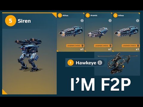 War Robots META SIREN BUILD as a F2P?!? - YouTube