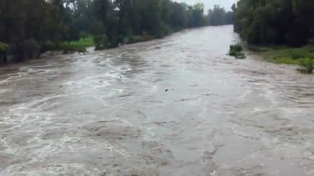 Fiume Reno in piena a Bologna - YouTube
