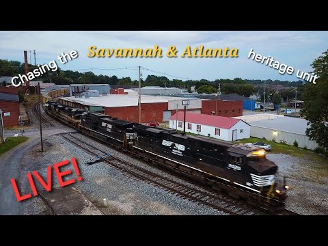 Chasing the Savannah & Atlanta Heritage Unit! - YouTube
