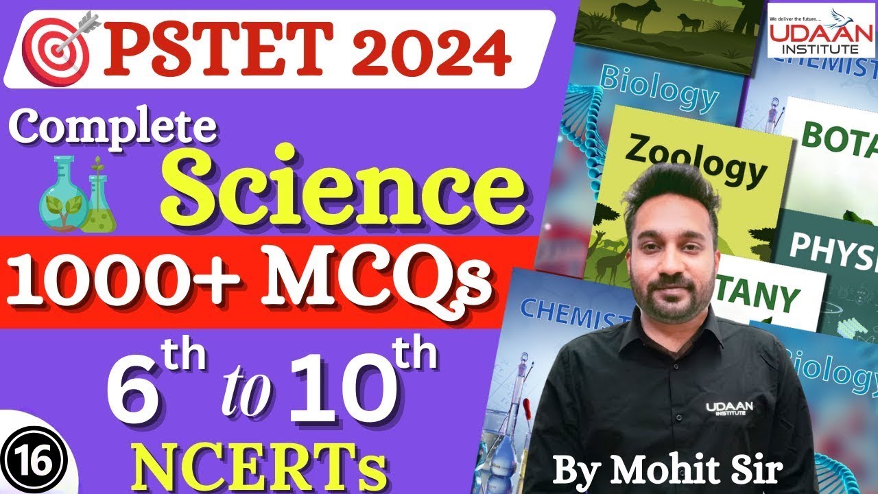 🔴Live | Complete Science NCERT MCQs (Day:16) | Science For PSTET Exam ...
