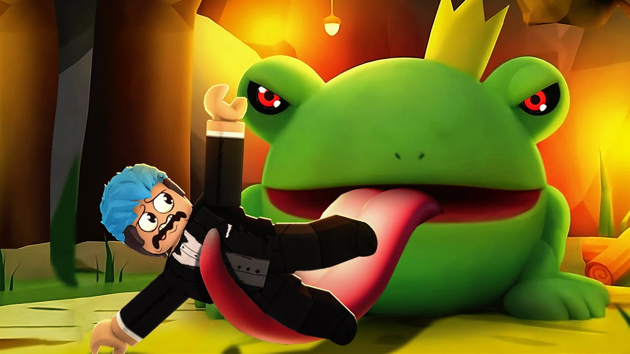 Tounge Battle | Roblox | I'M SLOWLY BECOMING A FROG! - YouTube