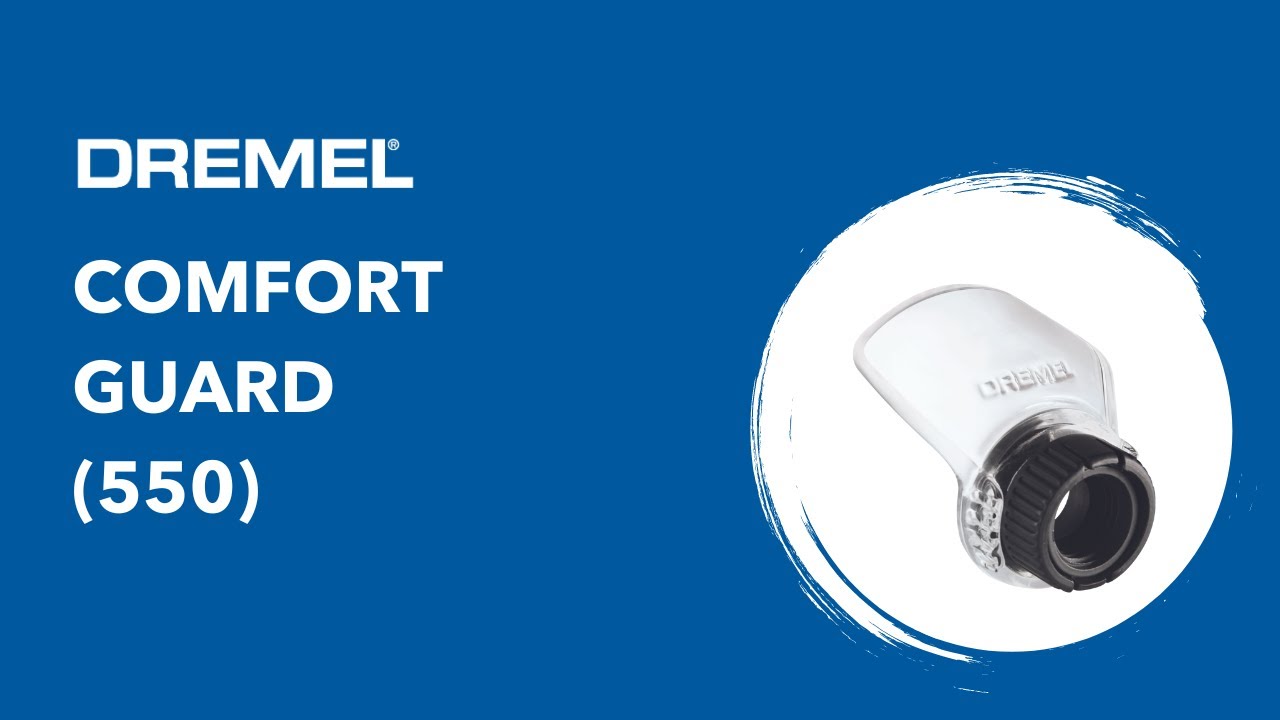 Redirect sparks and debris with the Dremel Comfort Guard (550) - YouTube