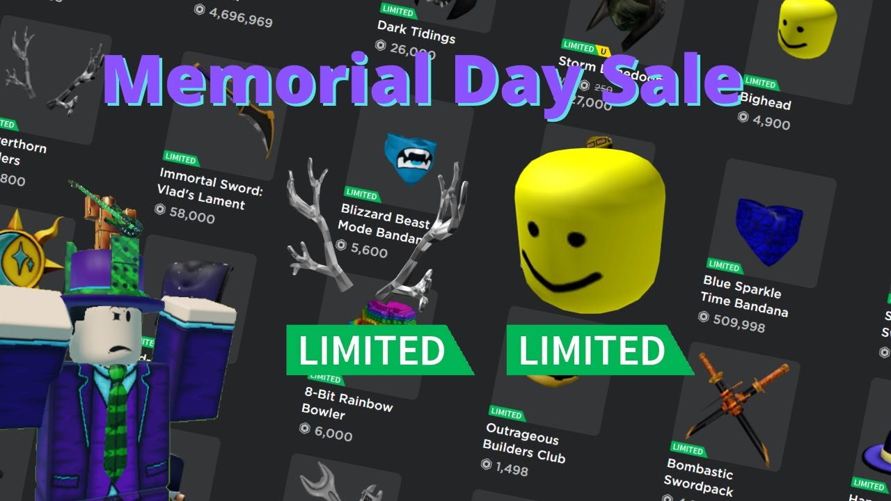 Roblox Sales are changing | Roblox Memorial Day Sale 2022 - YouTube