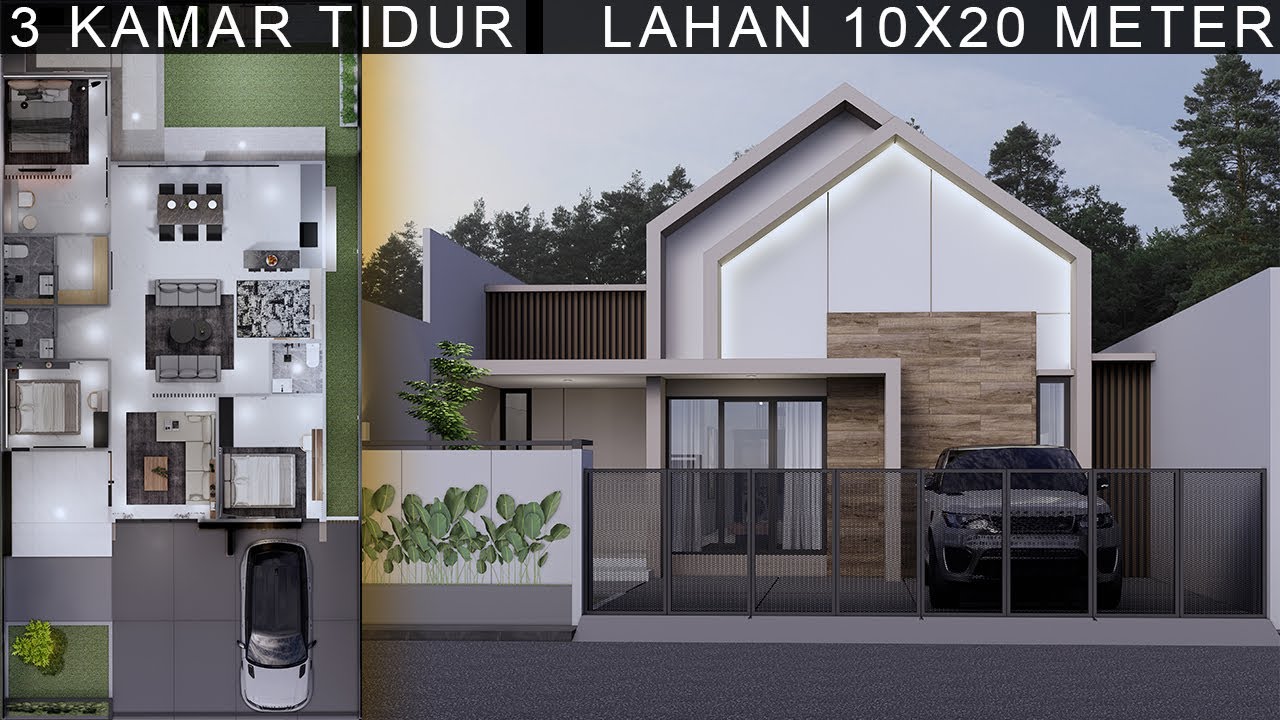 Denah Rumah 1 Lantai Type 100