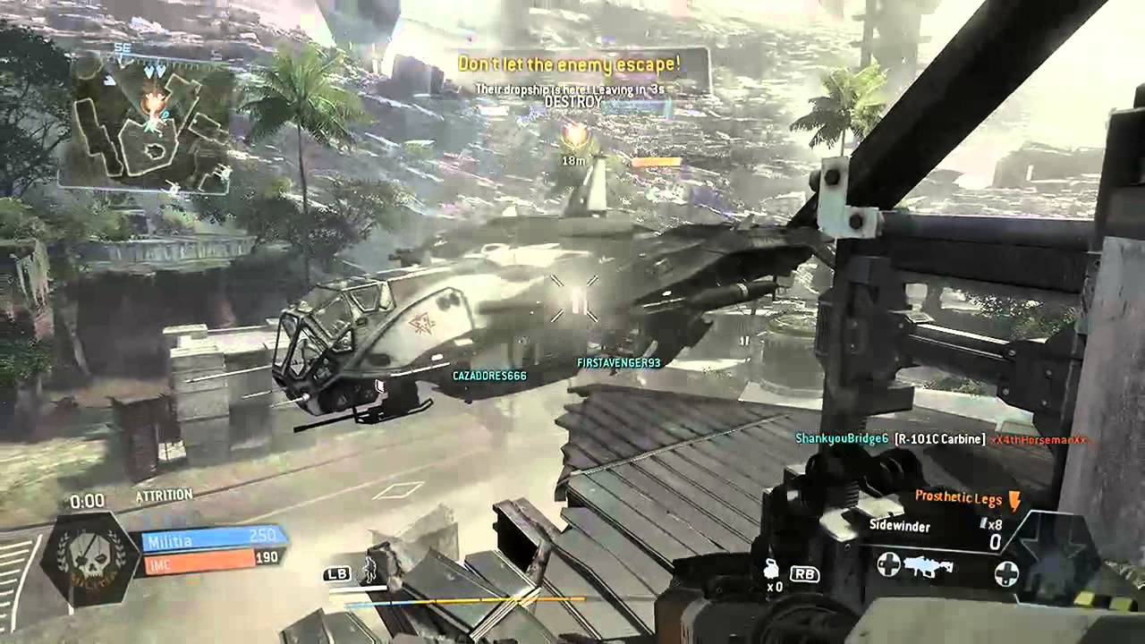 TitanFall - Dropping The Drop Ship - YouTube