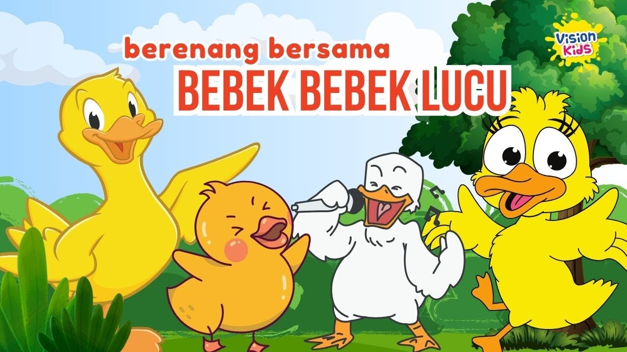 BERENANG BERSAMA ROMBONGAN BEBEK LUCU | POTONG BEBEK ANGSA | Lagu Anak ...