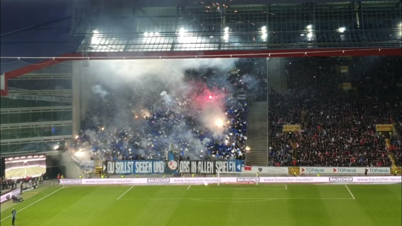 HSV CHOREO! FANS ZÜNDEN IRRE IN KAISERSLAUTERN 💥💥 | Pyrotechnik | FCK vs. HSV | 2.Liga, 28 ...