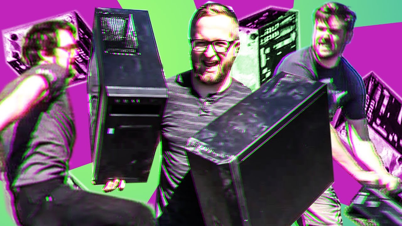 Destroying Computer Cases - YouTube