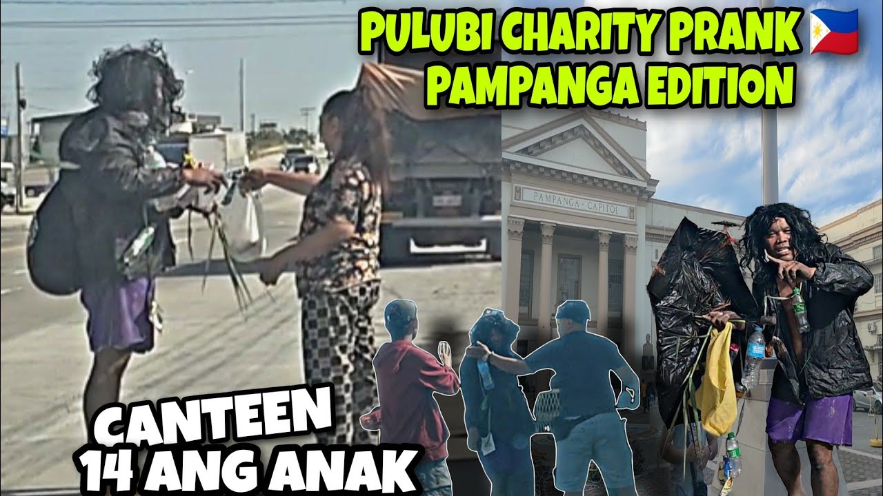 PULUBI CHARITY PRANK 🇵🇭 PAMPANGA EDITION ‼️ 14 ANG ANAK - YouTube