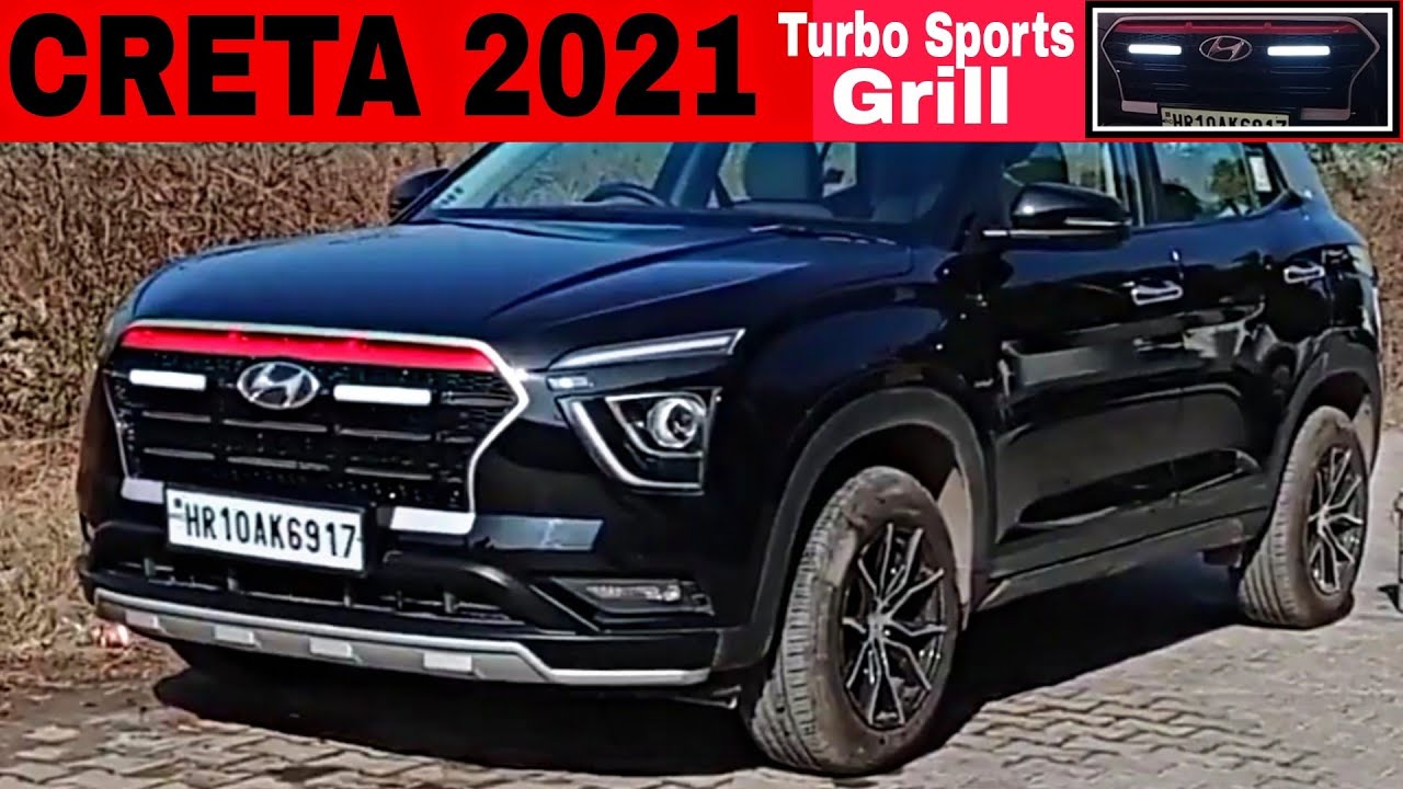 Creta 2021 Modified Sports Turbo Grill || Car Accessories || Full ...