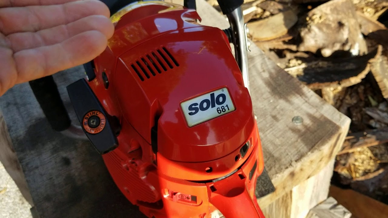 SOLO 681 ported 20" chain STIHL - YouTube