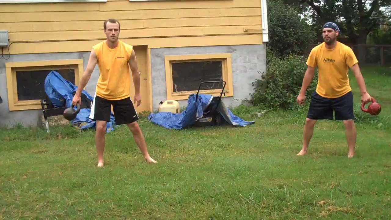 Kettlebell Leg Weave - Dynamic Kettlebell Leg Workout - YouTube