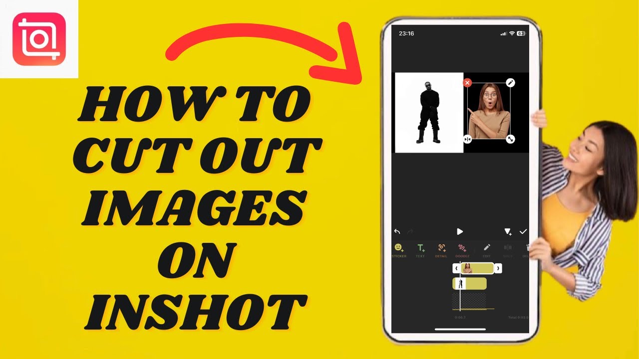 How To CutOut Photos On Inshot | Simple Tutorial - YouTube