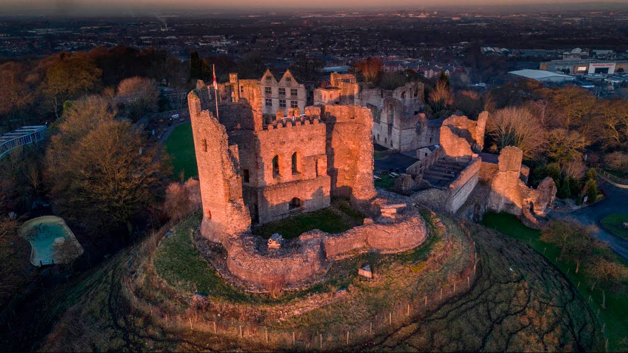 Dudley Castle from the air - YouTube