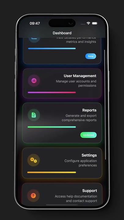 🚀 SwiftUI Professional Dashboard Cards - Modern UI Components - YouTube