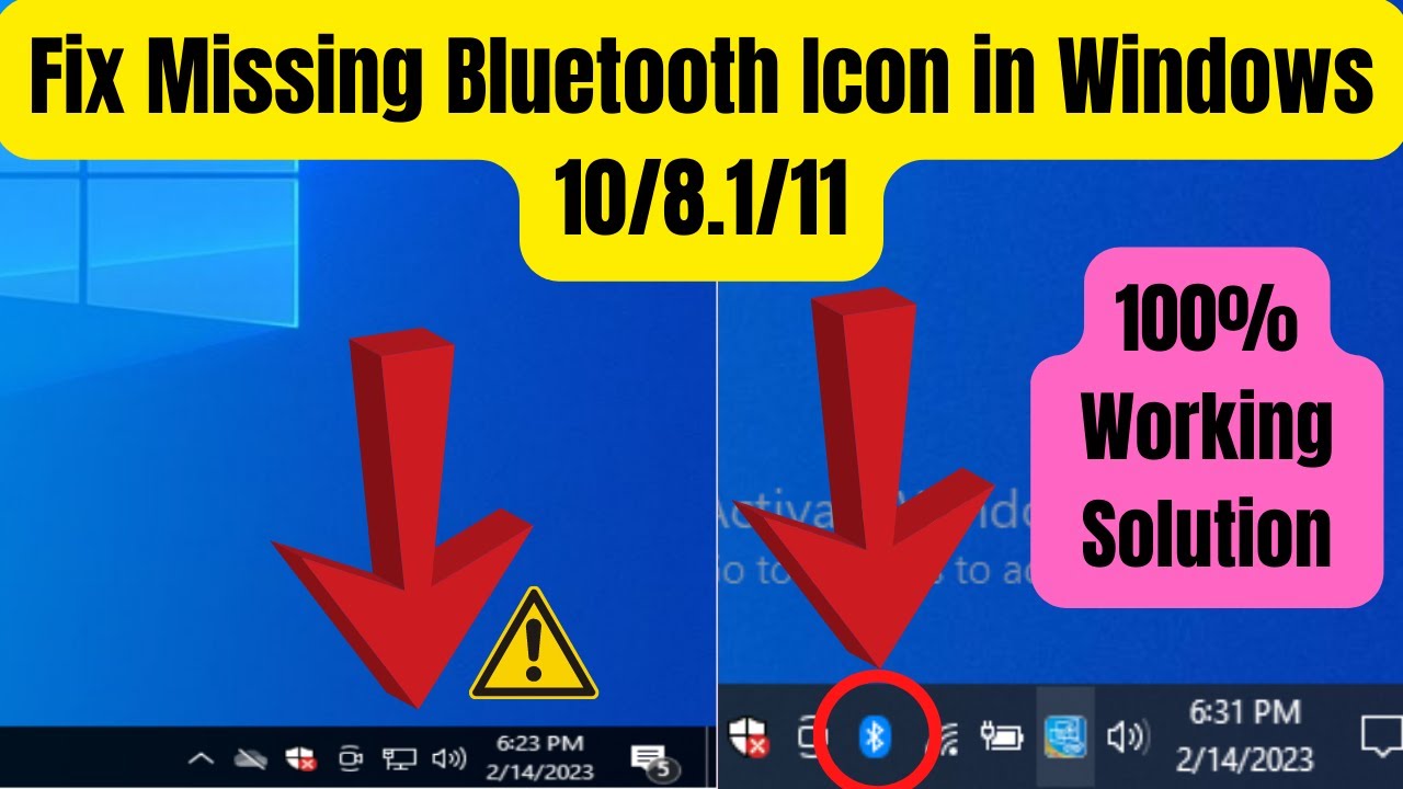 Fixed Missing Bluetooth Icon in Windows 10 | How To Fix Bluetooth Icon ...