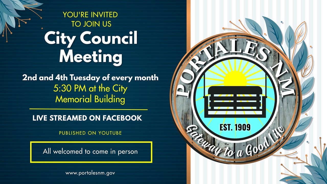 City of Portales Council Meeting 9/12/2023 - YouTube