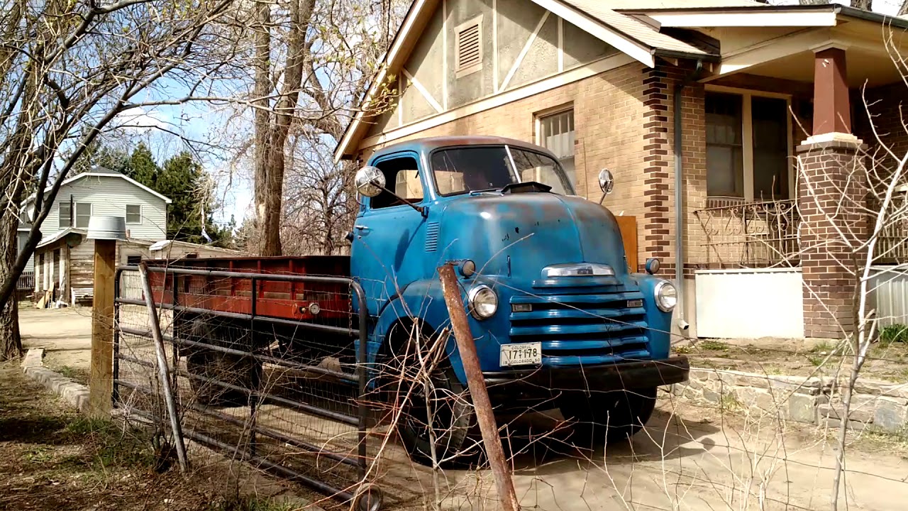 1950 Chevy cabover - short test drives - YouTube