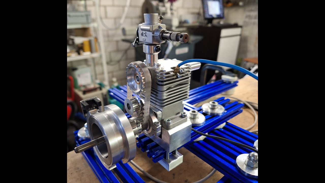 5th Upgrade 1 Cylinder Rotary Valve Model Engine / Modellmotor mit ...