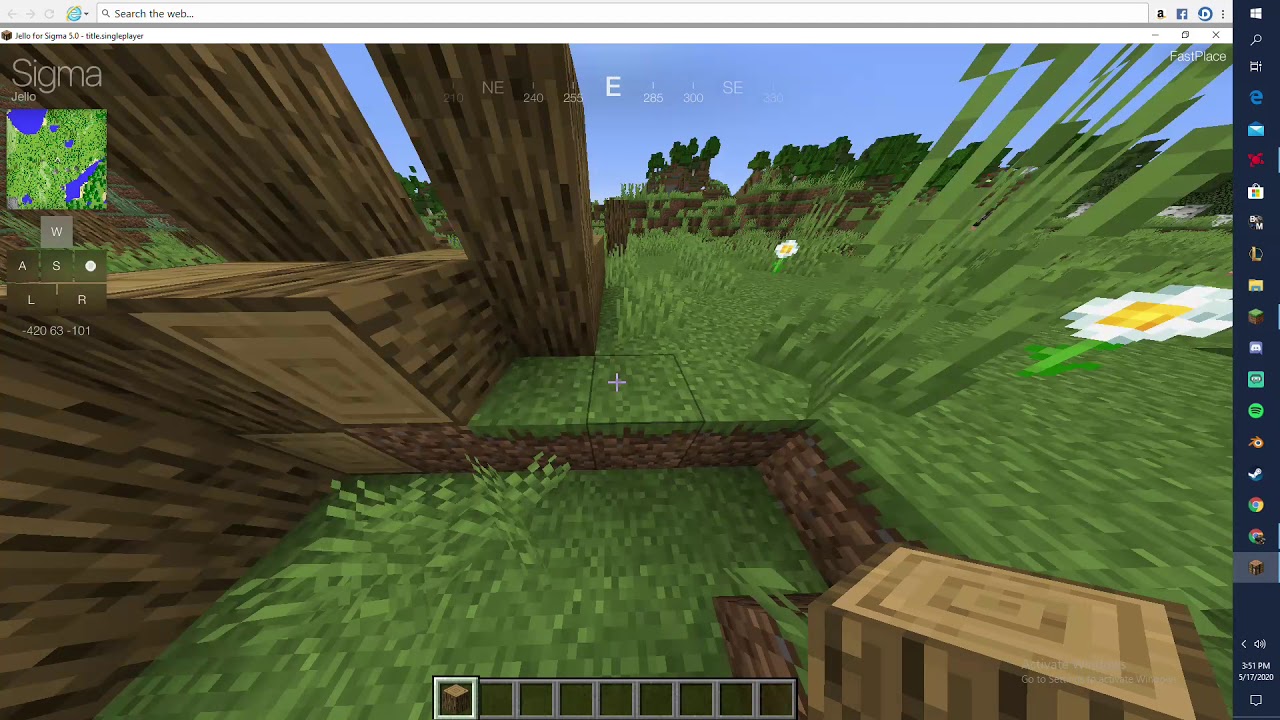 New Fast Place Building in minecraft YAY - YouTube