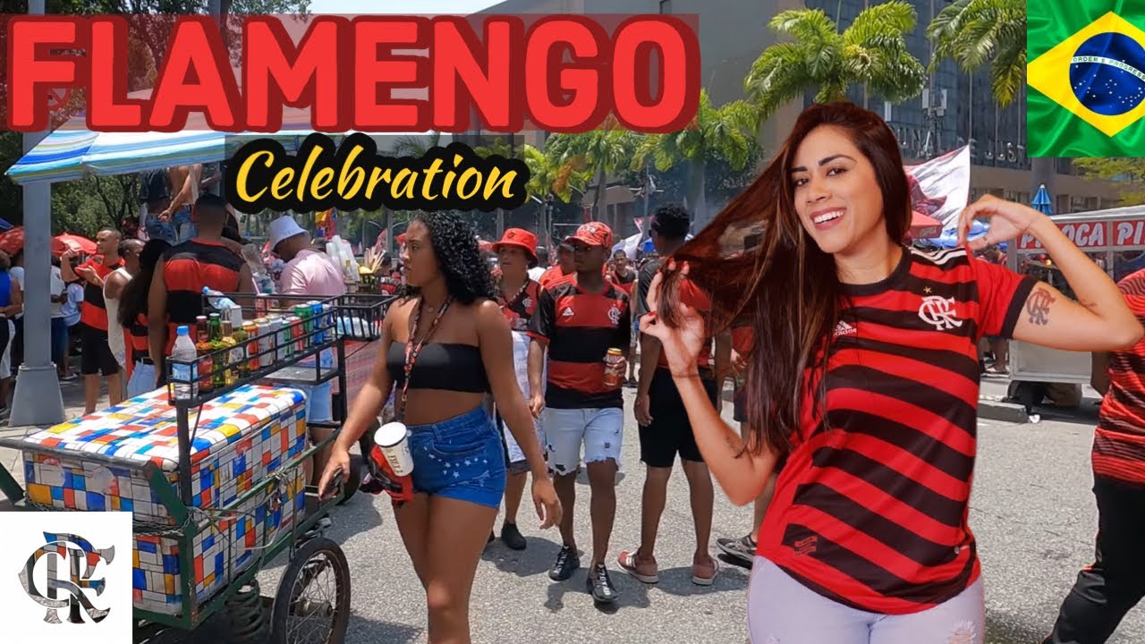 🇧🇷WALKING TOUR CENTRO RIO DE JANEIRO - FLAMENGO PARADE LIBERTADORES ...