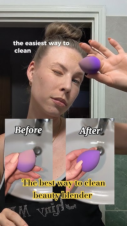 ️🔥the Best And The Easiest Way To Clean Your Beauty Blender 🙅🏼