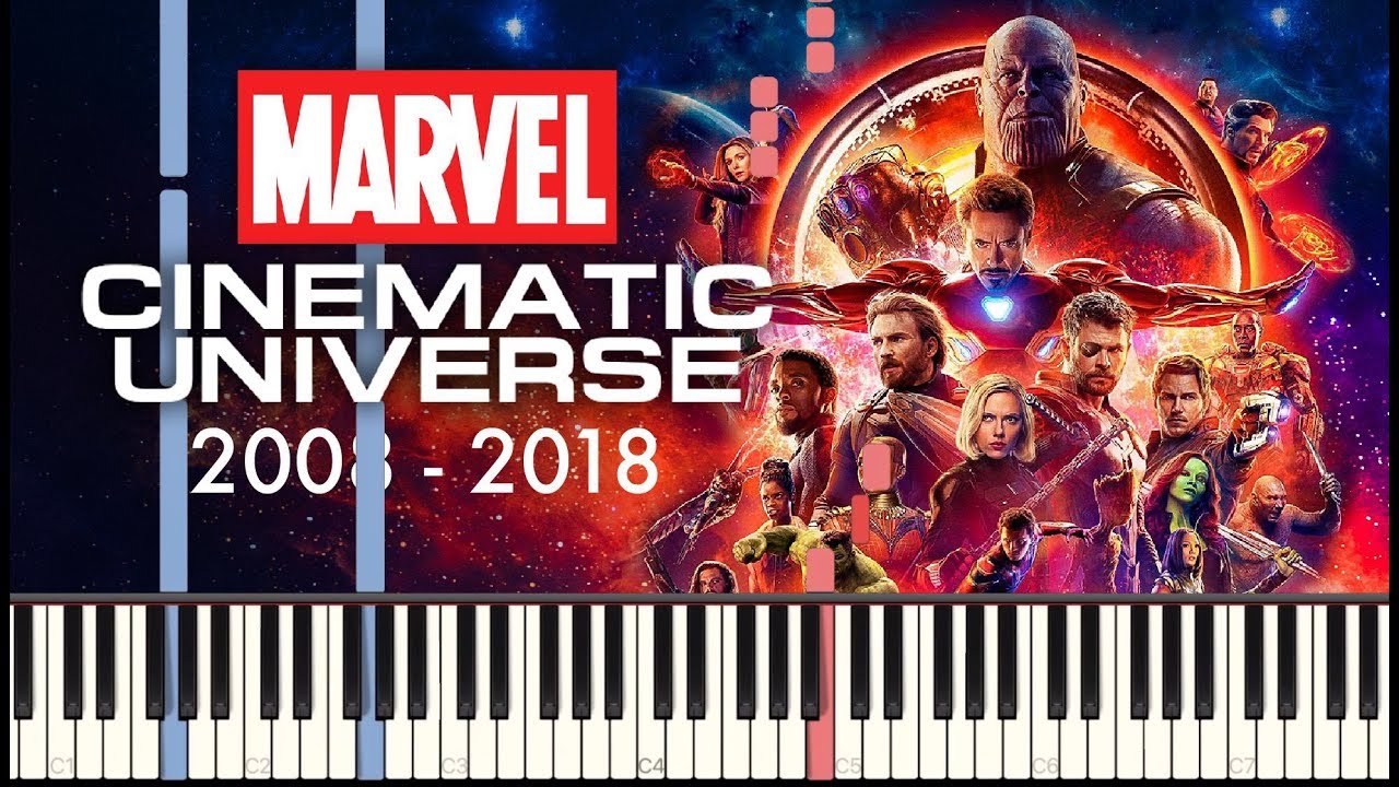 Marvel Studios Piano Medley (2008 - 2018) + SHEETS/SYNTHESIA - YouTube