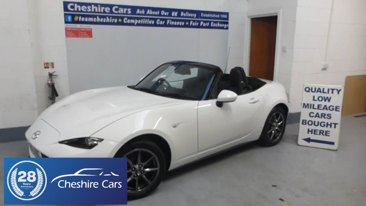 Used Mazda MX 5 Sport + in Arctic White for sale Cheshire cars of Crewe ...