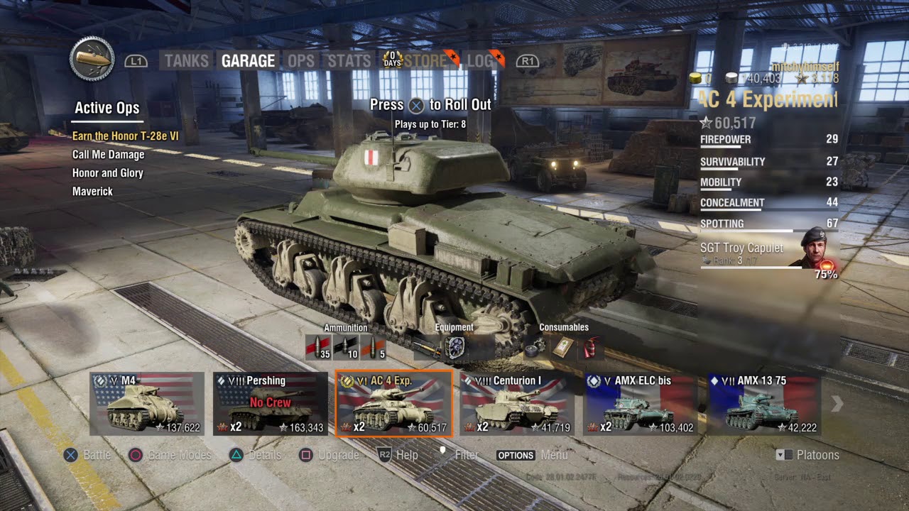 World of Tanks AC 4 Experimental - YouTube