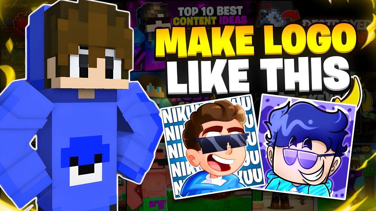 How To Make Attractive Minecraft Logo Like @SenpaiSpider 🤩In Just 5 ...