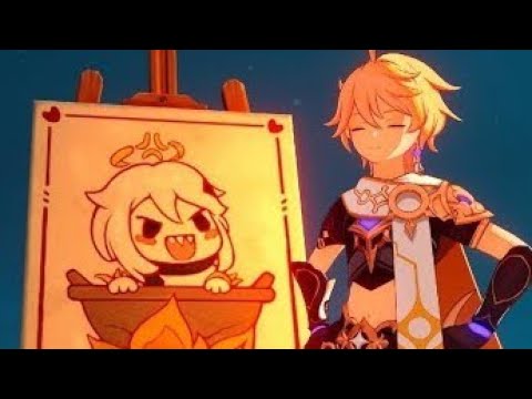 PAINTING WITH PAIMON | Genshin Impact - YouTube