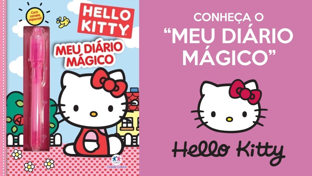 Conhecendo o MEU DIÁRIO MÁGICO da HELLO KITTY - YouTube