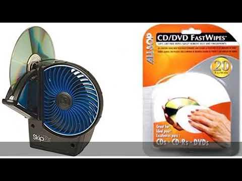 Digital Innovations SkipDr DVD and CD Motorized Disc Repair System & CD and DVD FastWipes, lint ...