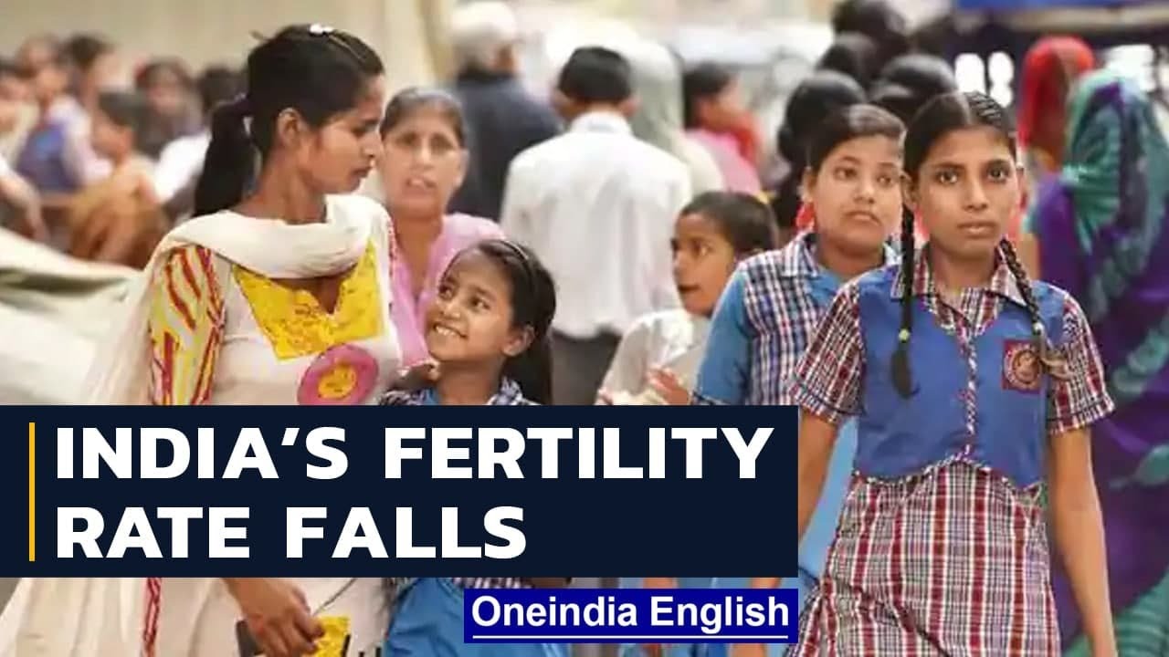 India’s fertility rate falls below replacement levels, population ...