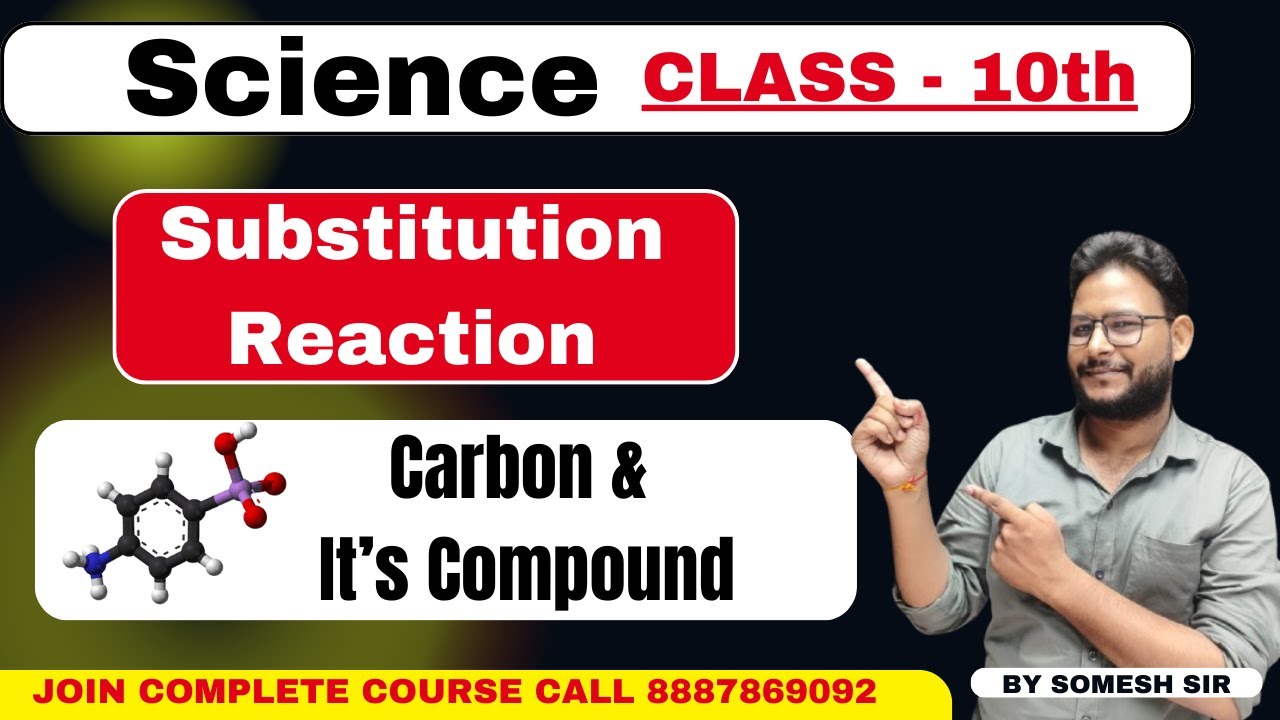 Substitution Reaction | Substitution of methane | Halogenation | Carbon ...