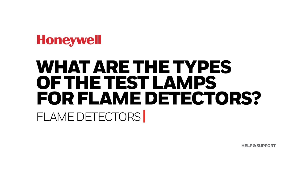 What are the types of test lamps for flame detectors - YouTube