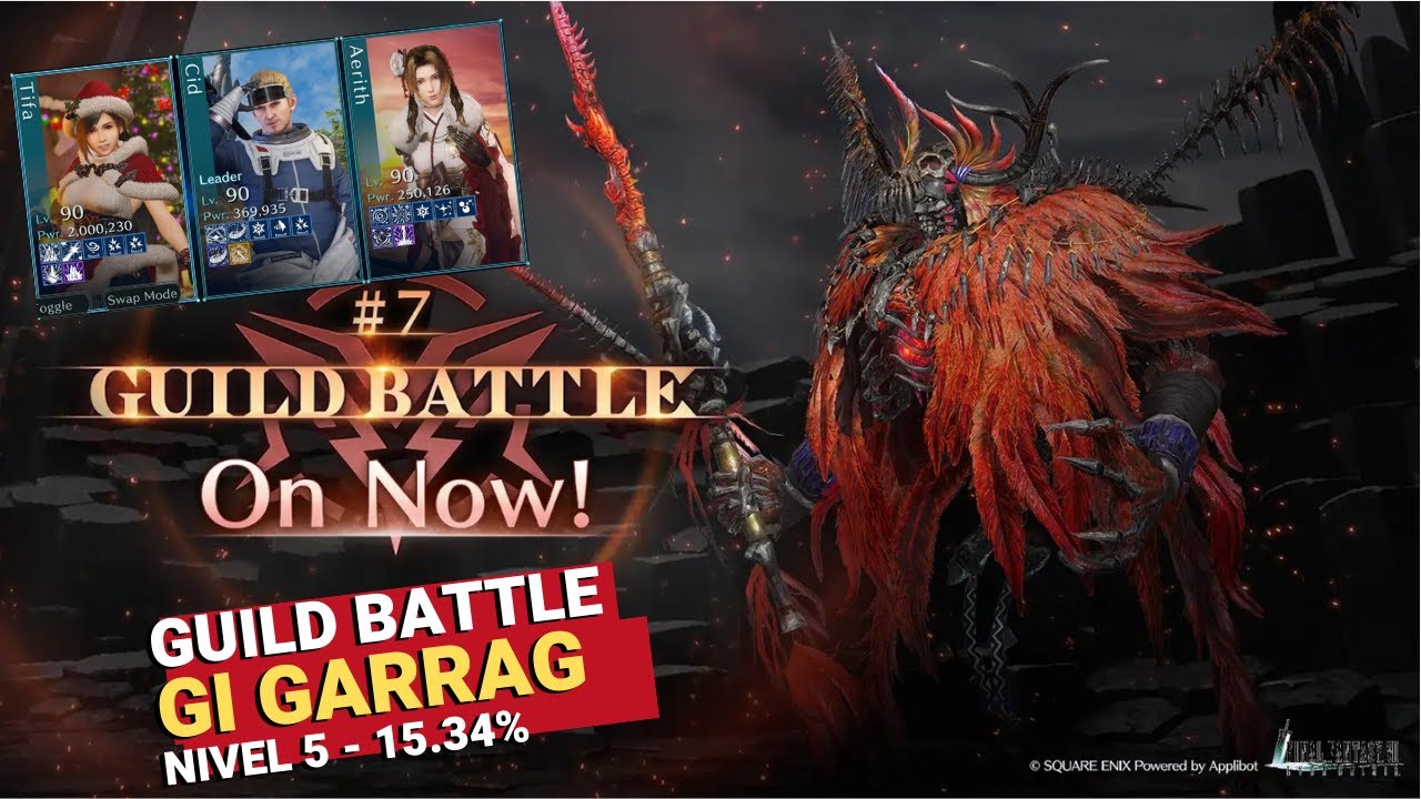 FF7 Ever Crisis Guild Battle 7 Nivel 5 - Batalla - YouTube